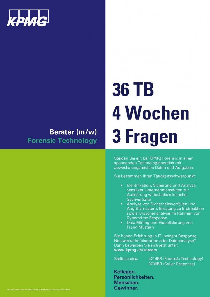 KPMG Careers: Forensic Technology - computer-forensik.org